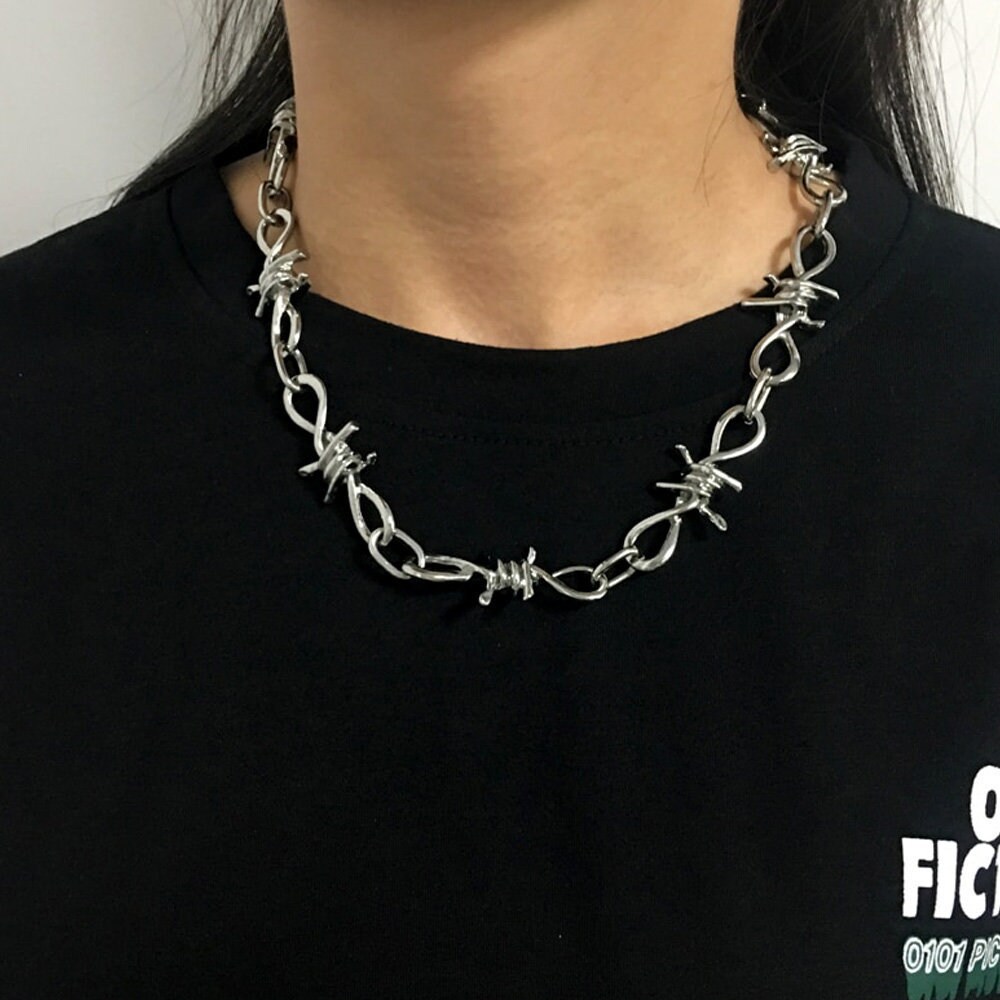 48％割引ホワイト系超人気高品質 ラッドミュージシャン BARBED WIRE NECKLACE ネックレス アクセサリーホワイト系-OTA ...