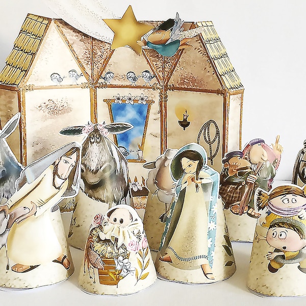 Printable Nativity Scene - Etsy