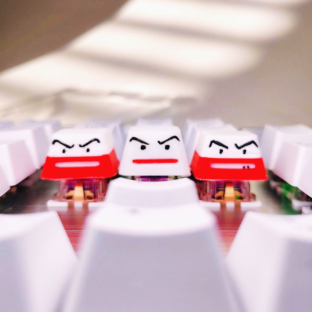 Preorder Kawaii Grumpy Caps Keycap for Mechanical Keyboard Birthday ...