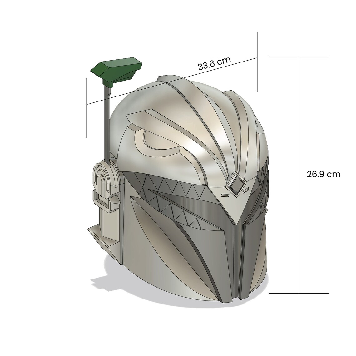 Green Power Ranger Inspired Mandalorian Helmet STL Digital File - Etsy