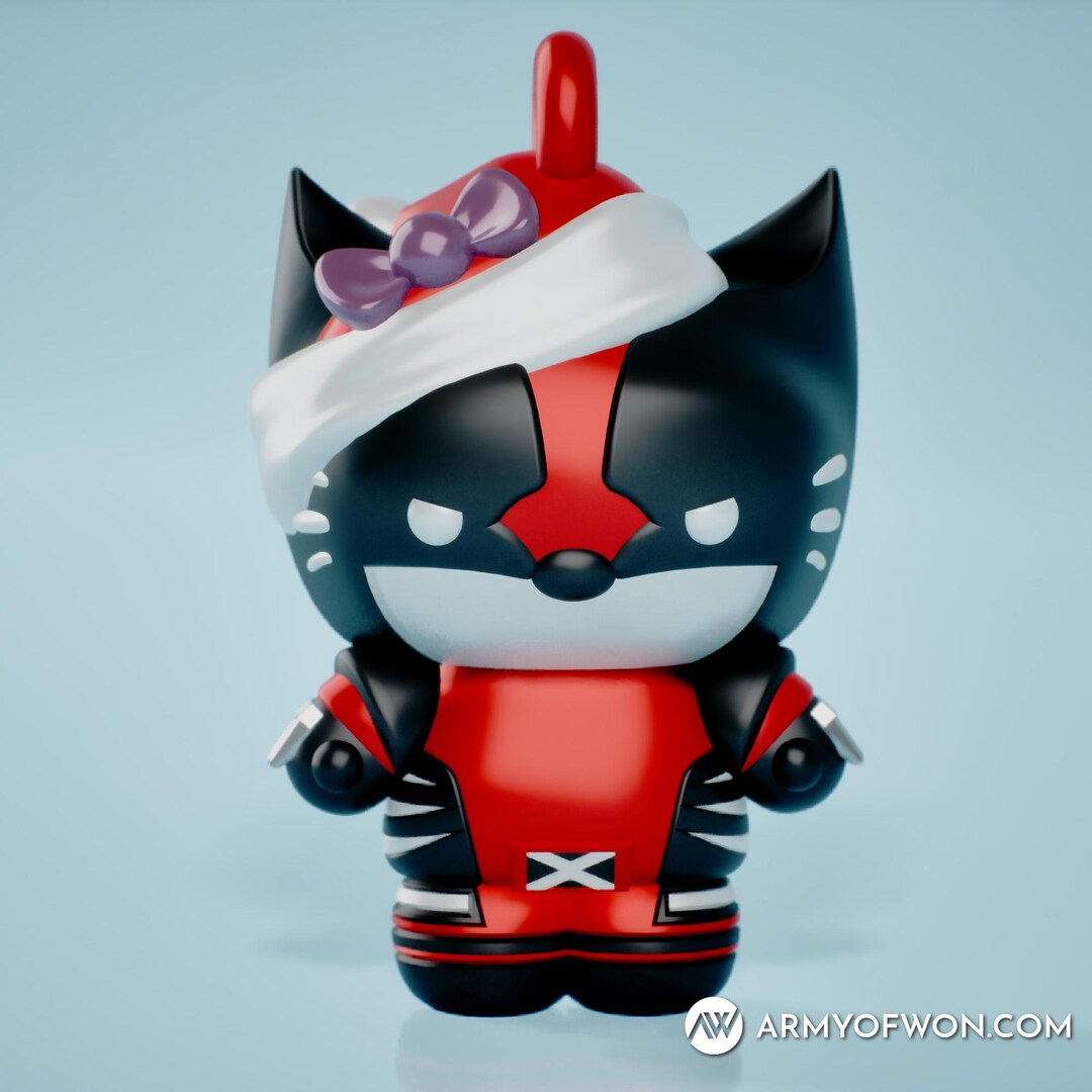 Hello Kitty Wolverine Christmas Tree Ornament - Etsy