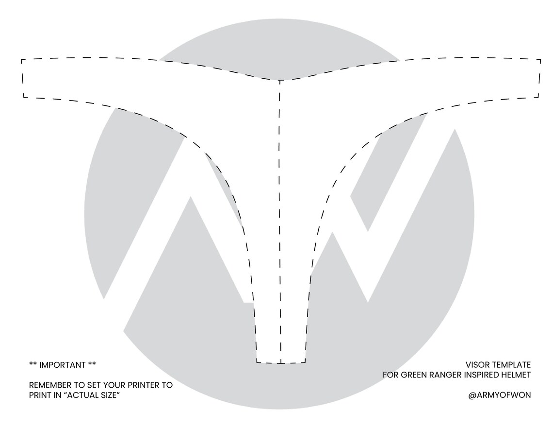 Green Power Ranger Inspired Mandalorian Helmet STL Digital - Etsy