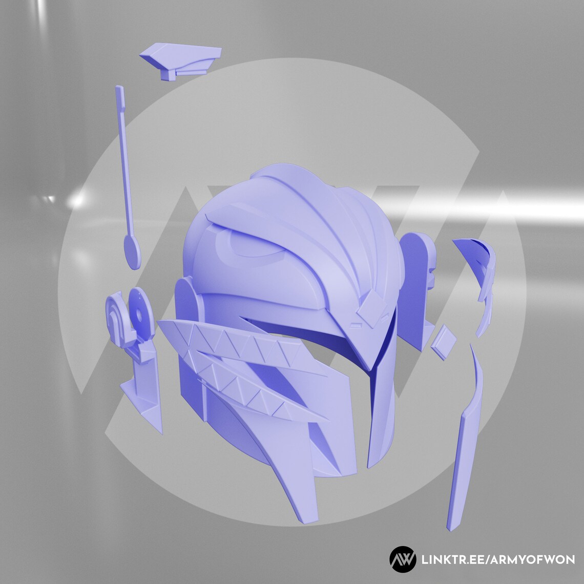 Green Power Ranger Inspired Mandalorian Helmet STL Digital File - Etsy