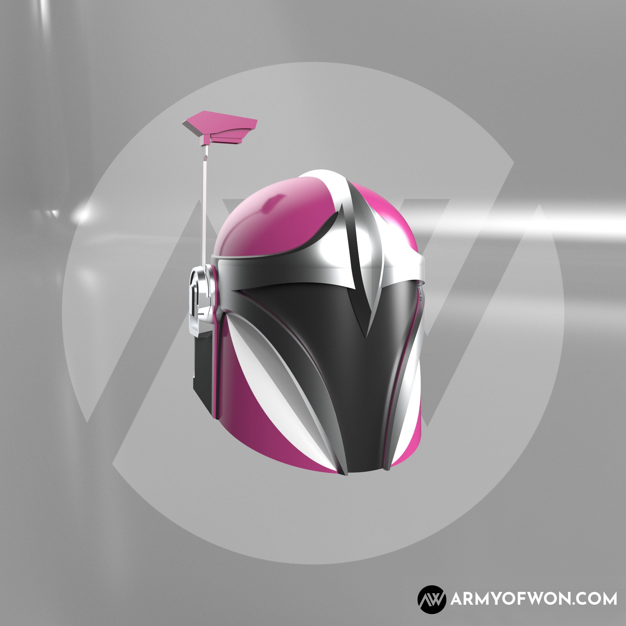Pink Power Ranger Inspired Mandalorian Helmet - Etsy