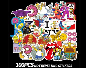 Simpsons Laptop Sticker - Etsy