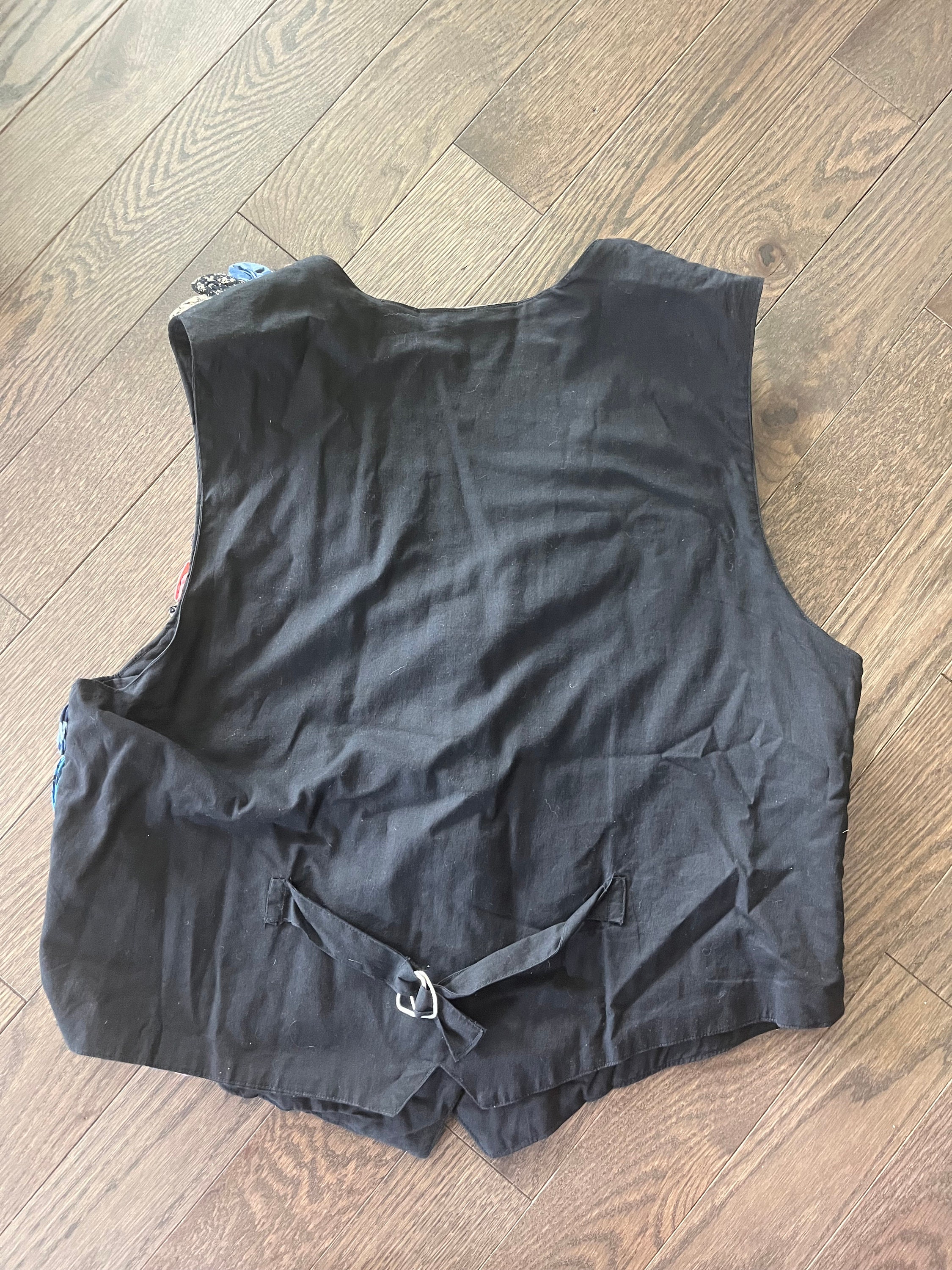 Vintage 90s Fabric Loop Vest - Etsy