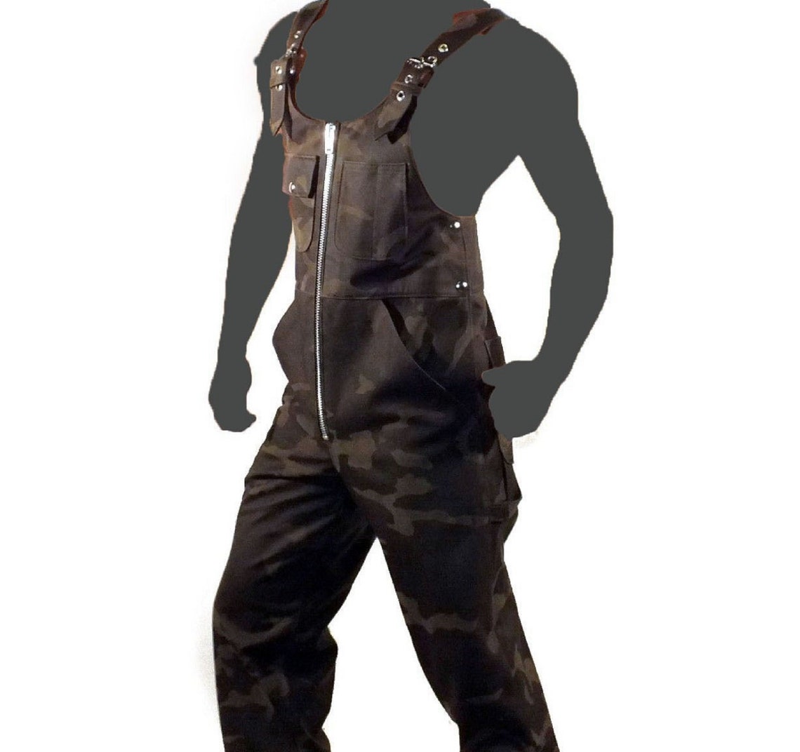 Genuine Real Leather Black Dangri with Zipper Party Wear | Etsy