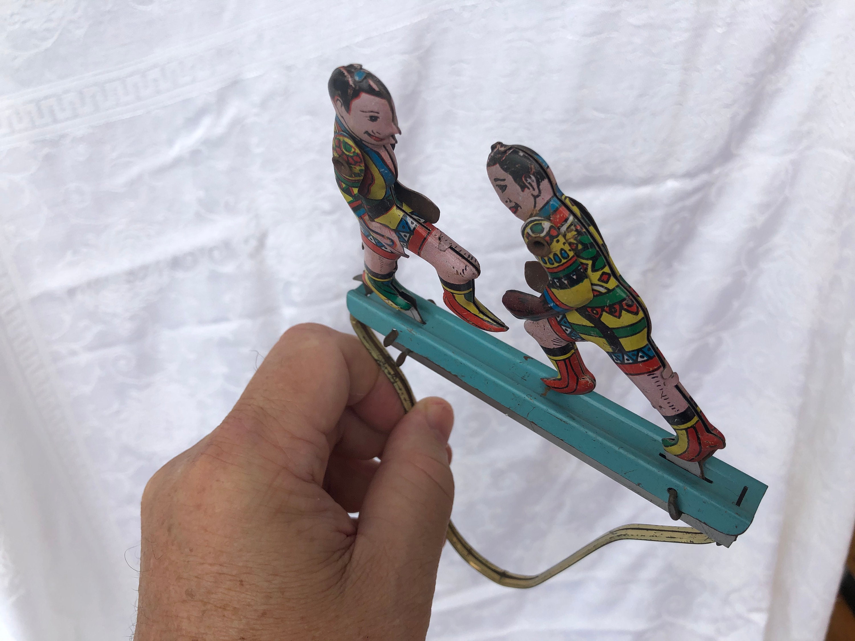 Vintage Tin Boxing Match Toy Made in India in the 70's | Etsy