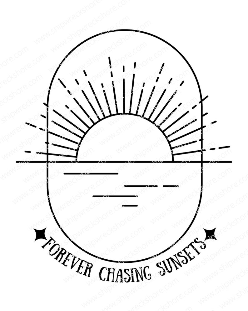 Forever Chasing Sunsets- PNG | SVG | Pdf Print | JPG - Etsy