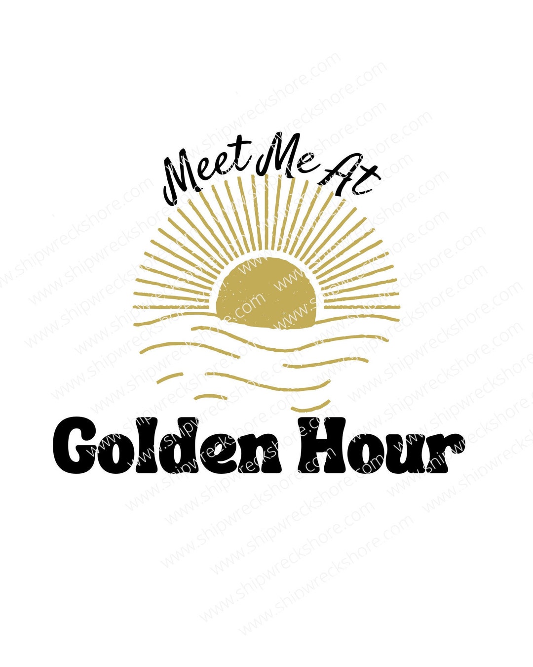 Golden Hour PNG SVG Pdf Print JPG - Etsy