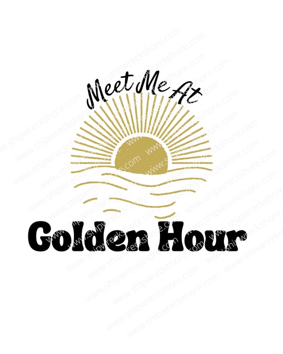 Golden Hour PNG SVG Pdf Print JPG - Etsy