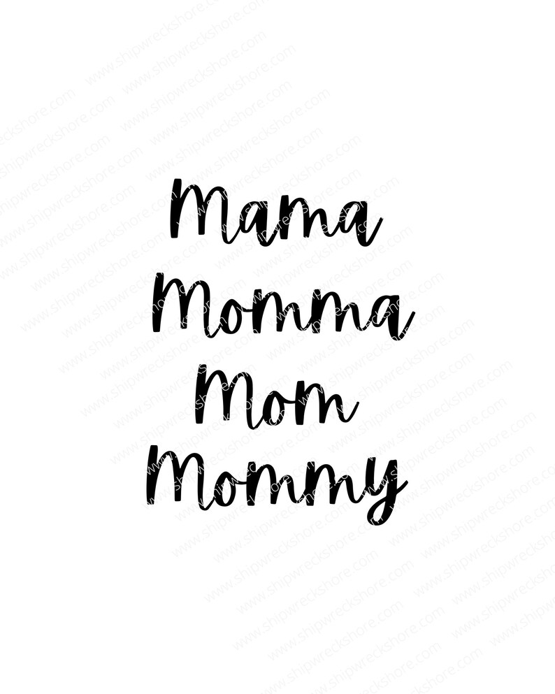 Mama W/ Kids Names SVG PNG JPG - Etsy
