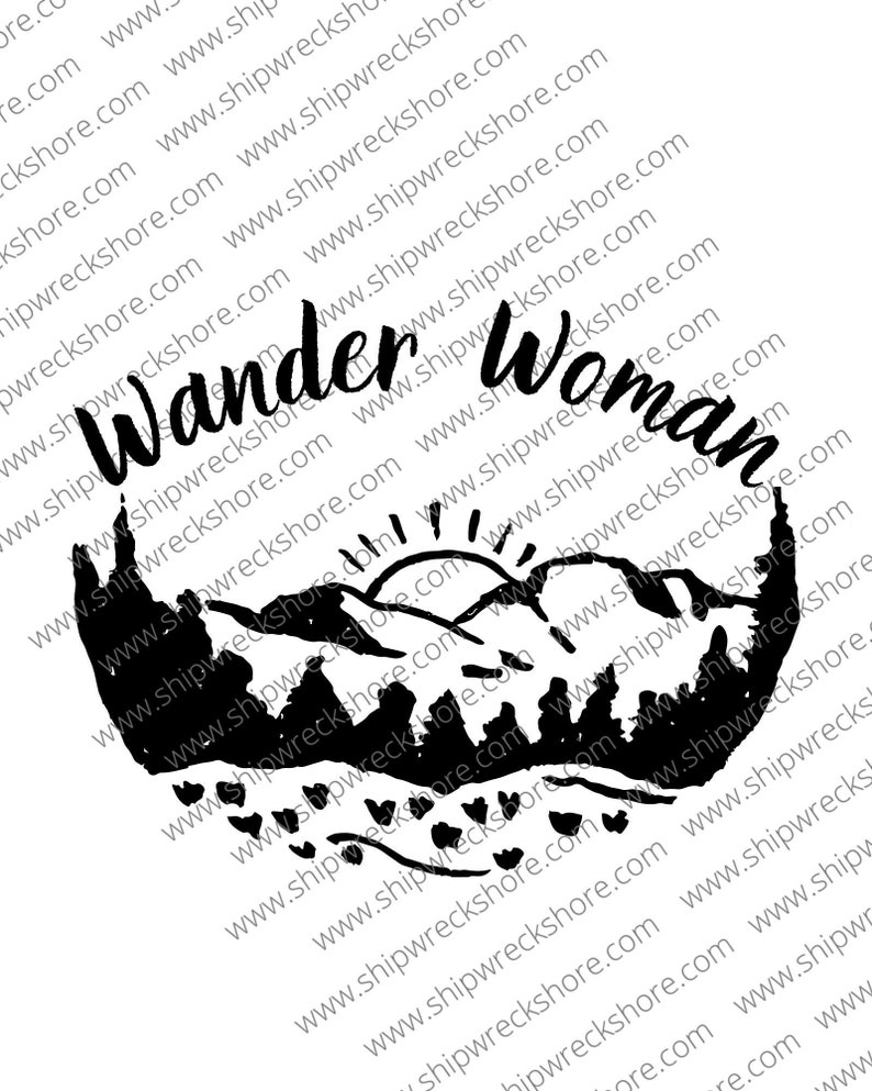 Wander Woman SVG PNG JPG - Etsy