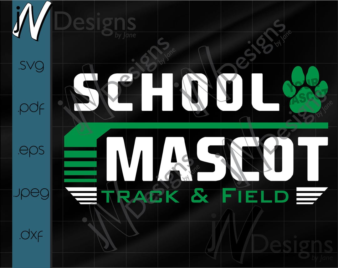 Track & Field Template SVG. Track Team PDF. Track and Field EPS. School ...