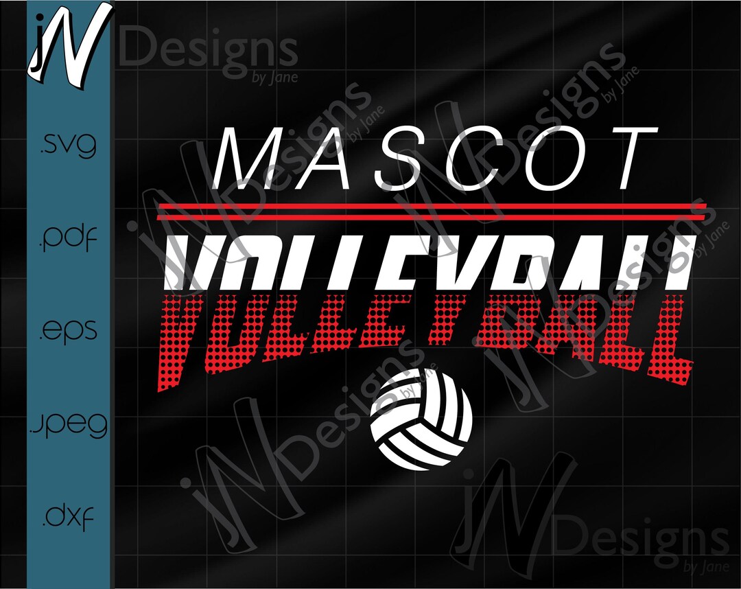 Volleyball SVG. Volleyball Team EPS. Volleyball Player Template ...