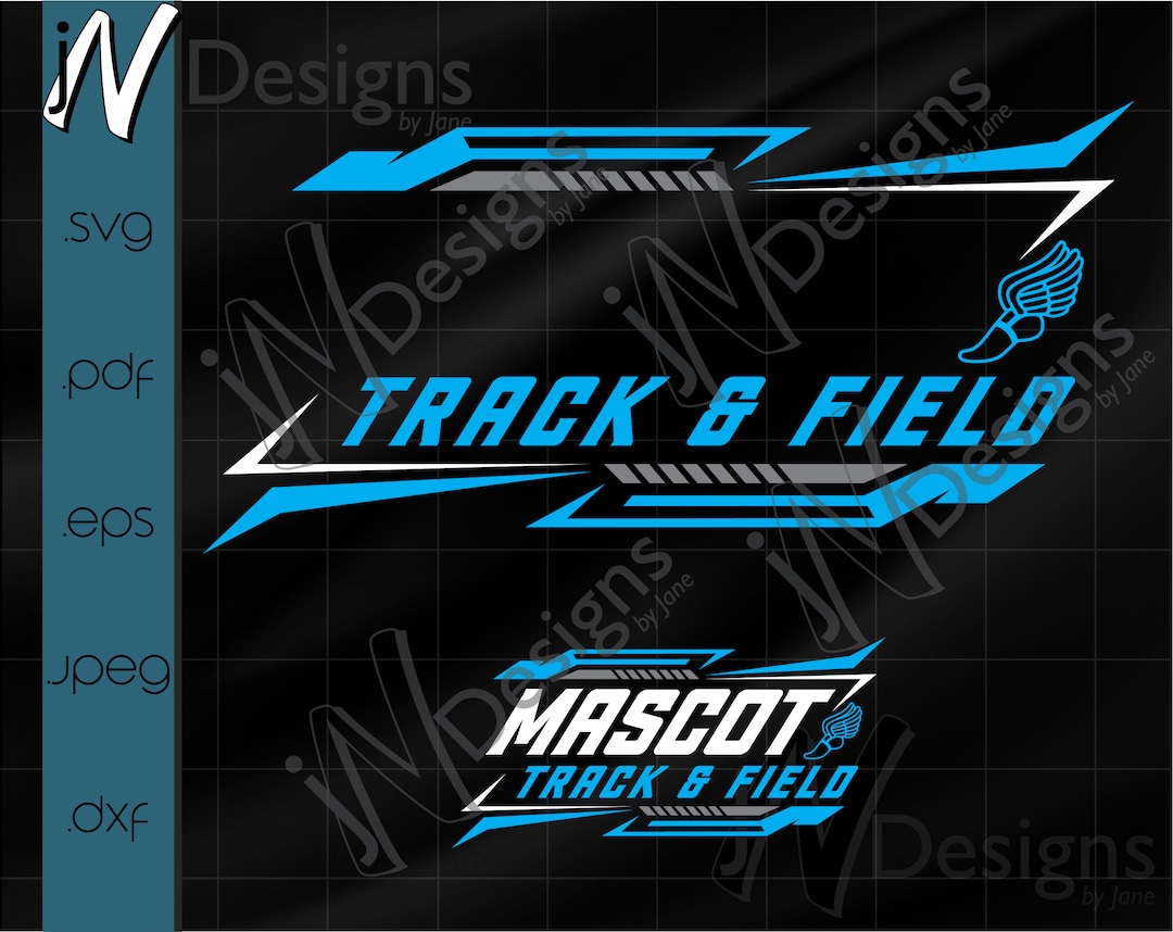 Track & Field Template SVG. Track Team PDF. Track and Field EPS. School ...