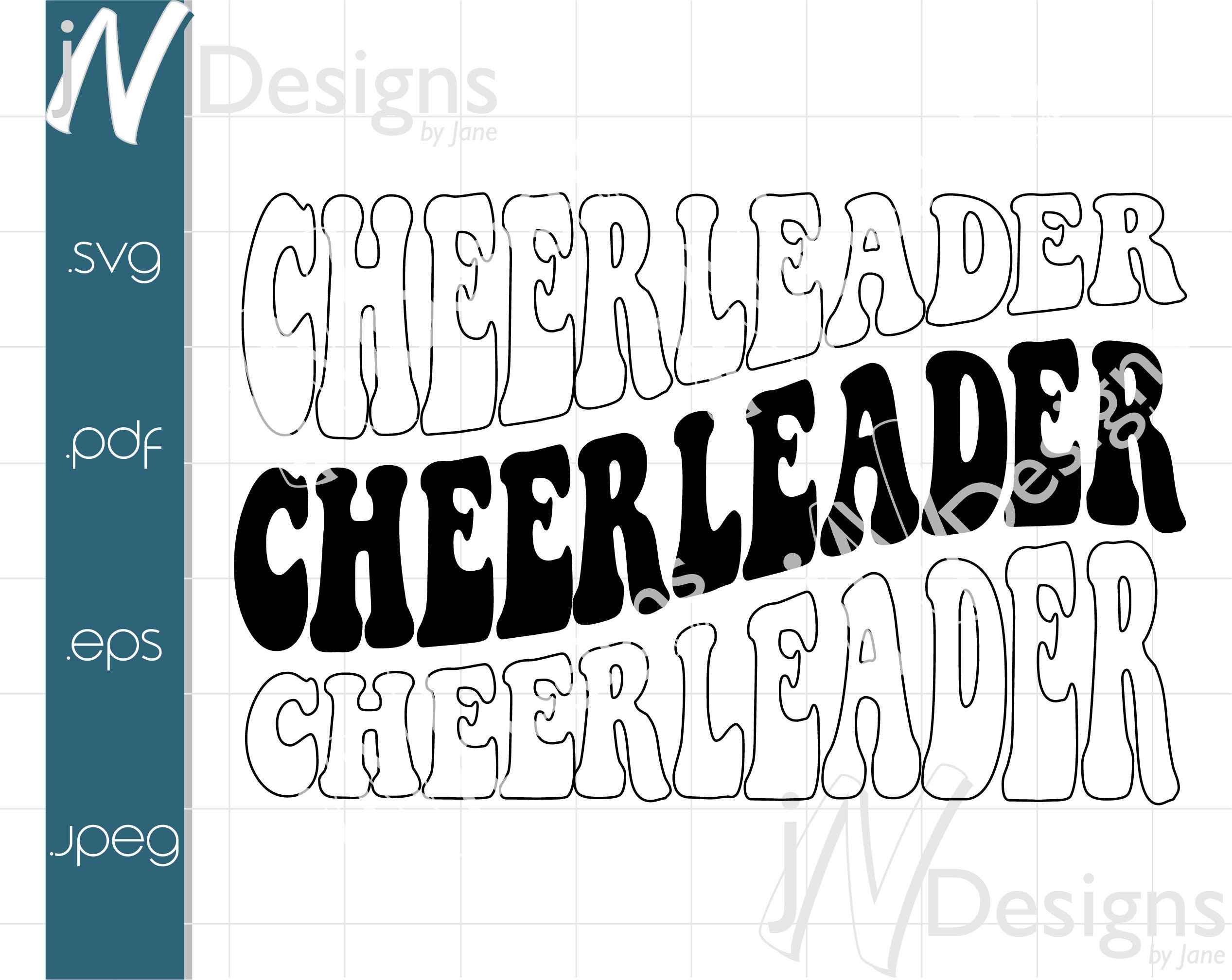 Cheerleader SVG. Cheer EPS. Team Cheer PDF. Cheer Digital File ...