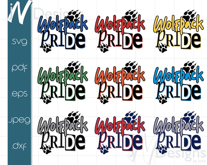 Wolfpack Pride Mascot SVG. Wolfpack Pride Vector File. Wolfpack Pride ...