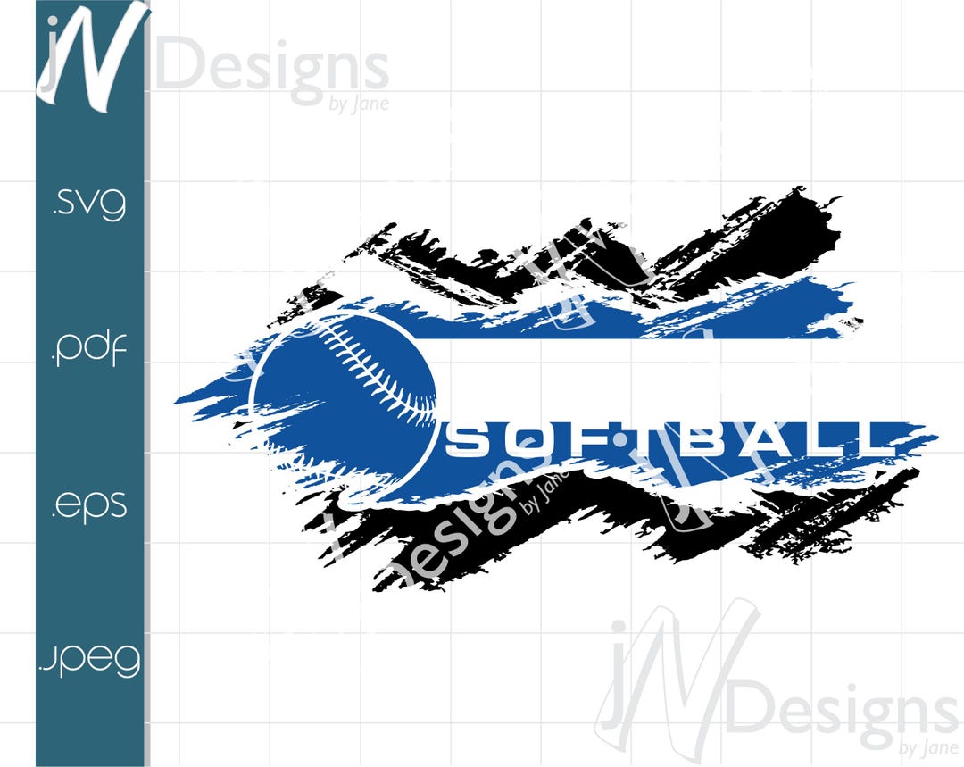 Softball SVG. Softball Team PDF. Softball EPS. Softball Digital File ...