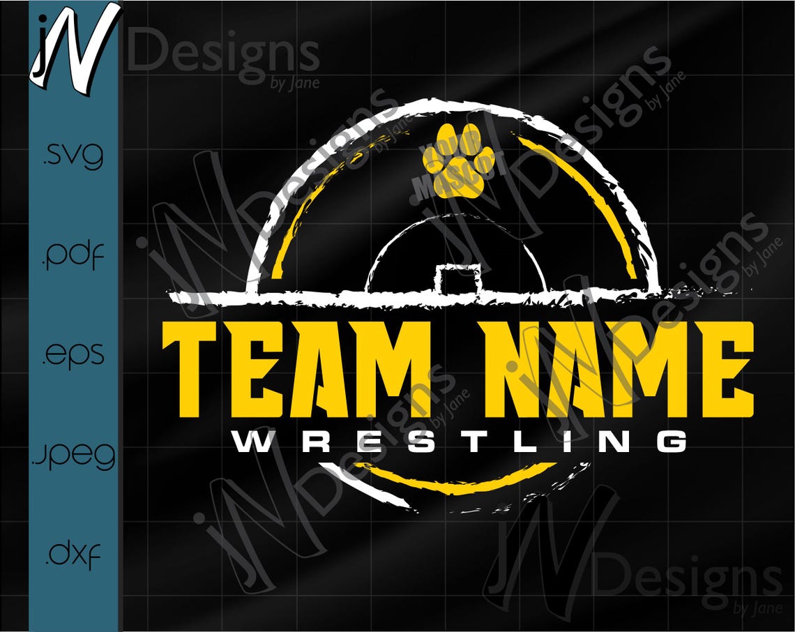 Wrestling SVG. Wrestling Team PDF. Wrestling Team Mascot EPS. Wrestling ...