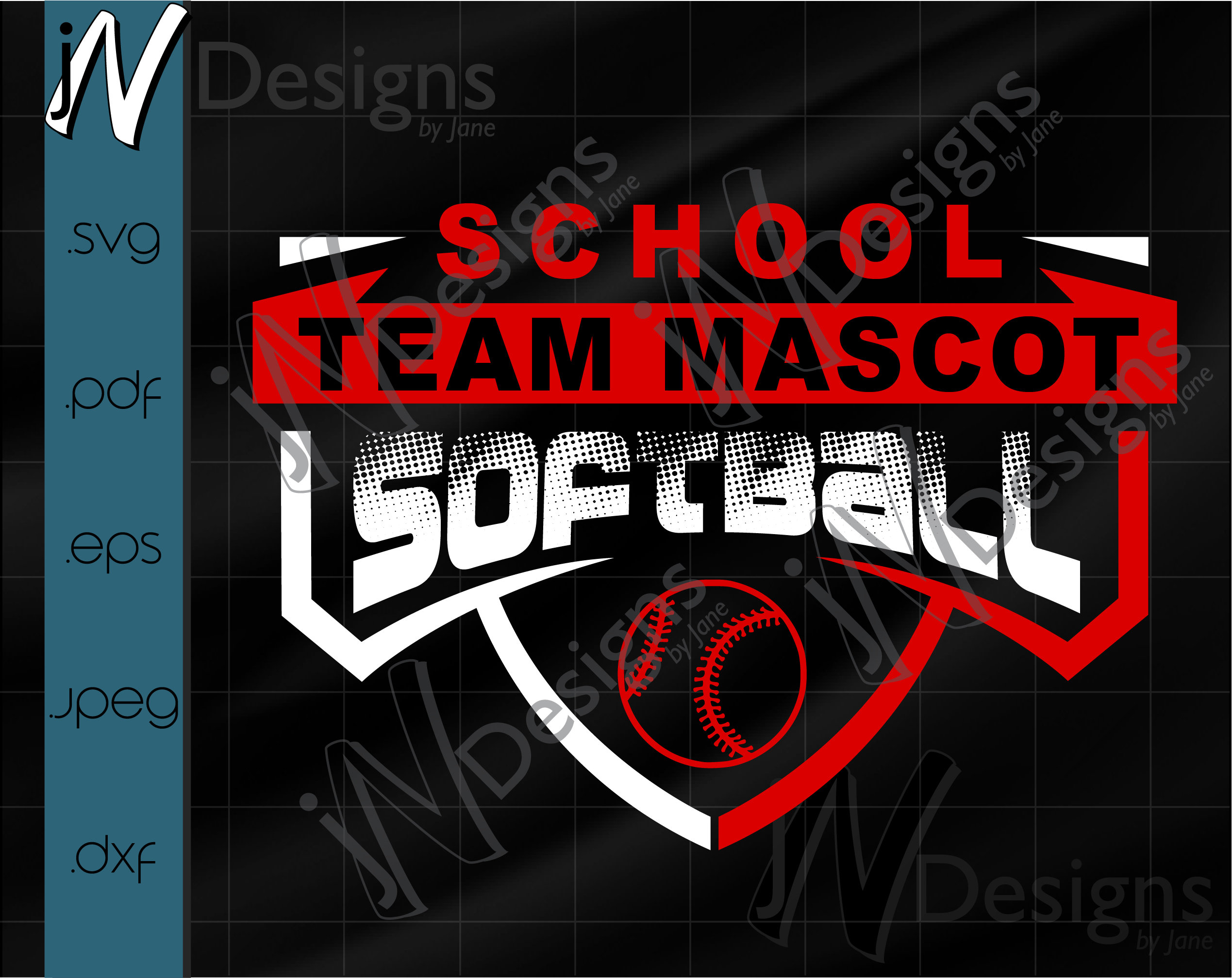 Softball SVG. Softball Team EPS. Softball Player Template. Softball ...