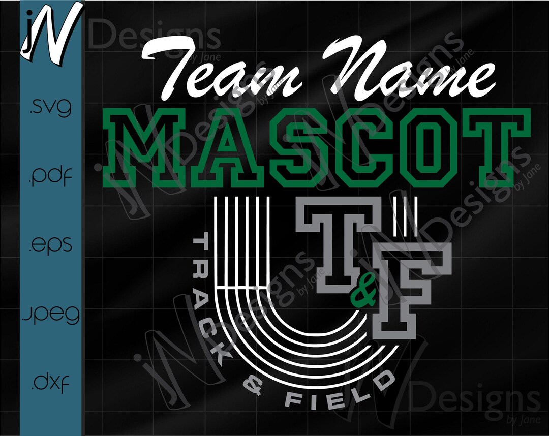 Track & Field Template SVG. Track Team PDF. Track and Field EPS. School ...