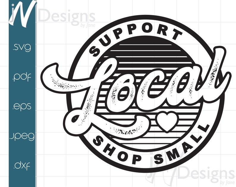 Support Local SVG. Shop Small SVG. Support Local Shop Small PDF ...