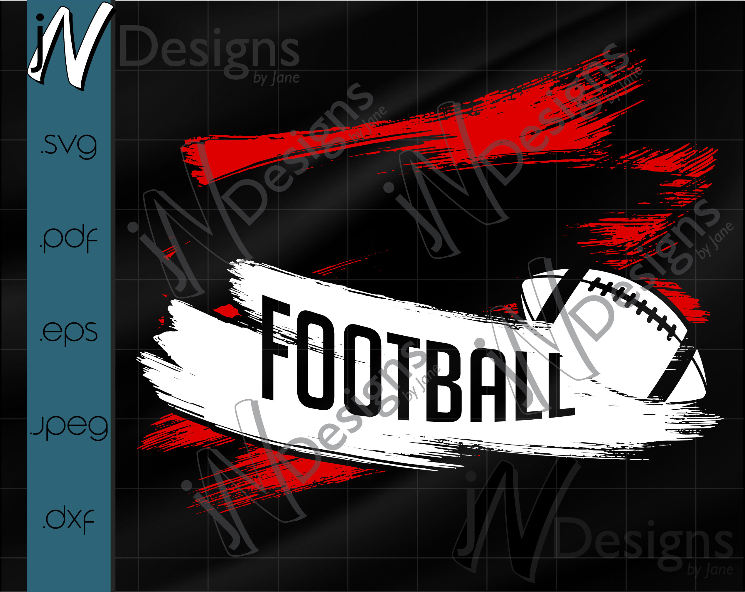 Football EPS. Football Team PDF. Football SVG. Football Template Design ...