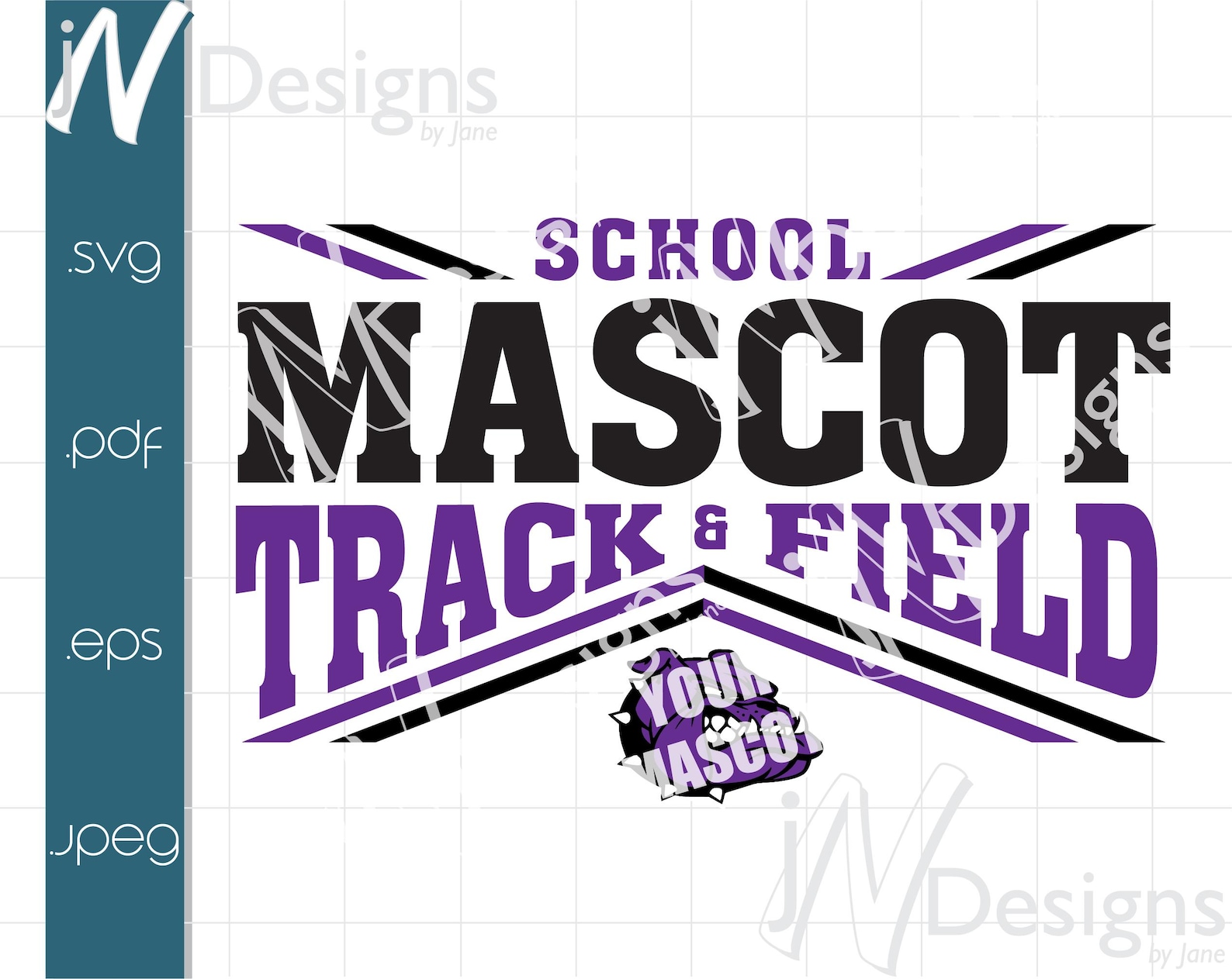 Track & Field Template SVG. Track Team PDF. Track and Field EPS. School ...