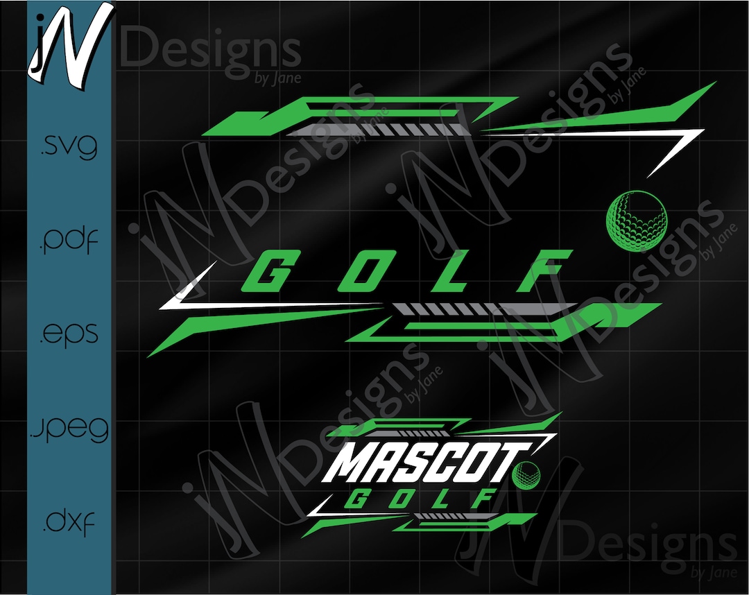 Golf Template SVG. Golf Team PDF. School Spirit EPS. School Golf ...