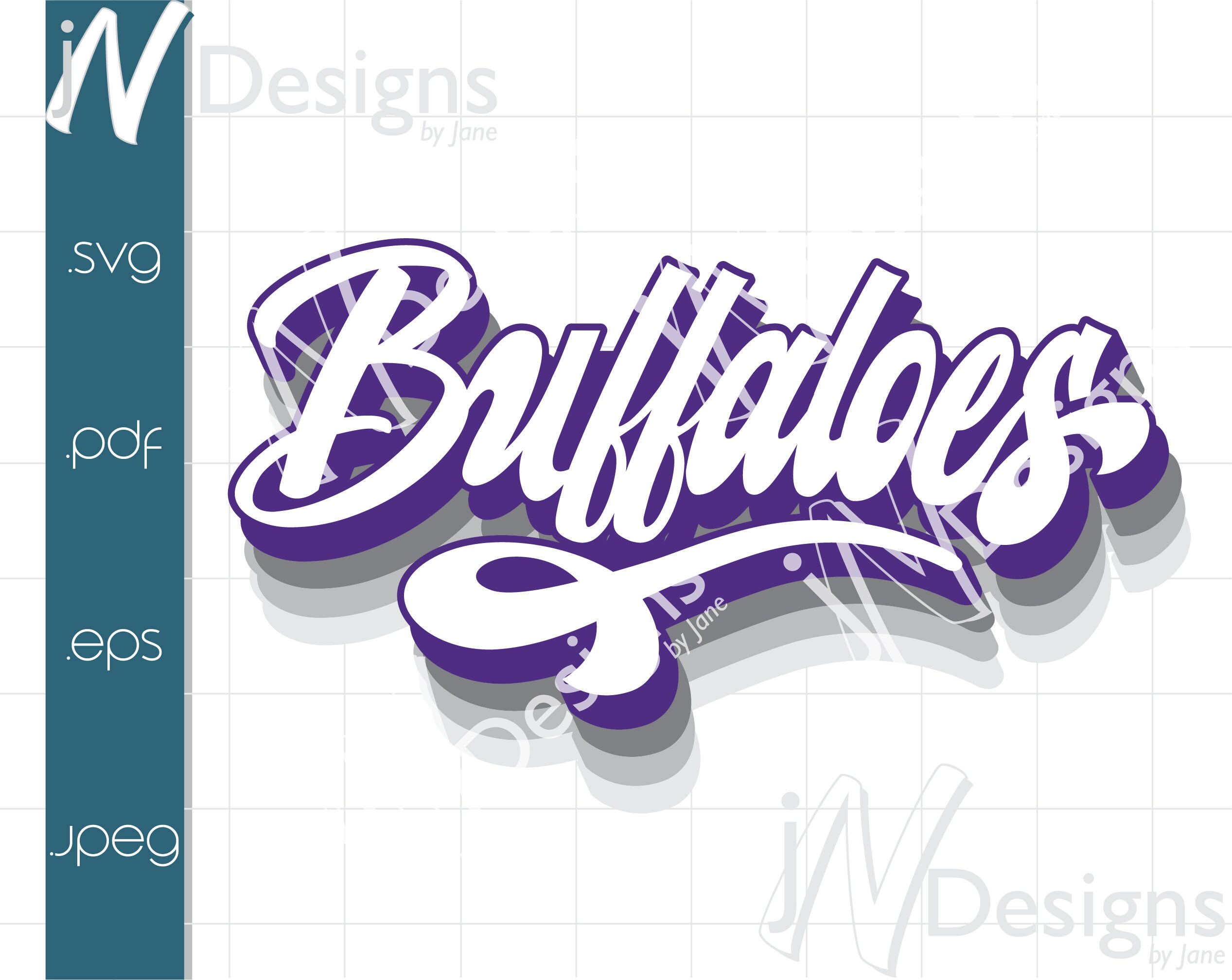 Buffaloes Mascot SVG. Buffaloes Team PDF. Mascot EPS. Mascot Digital ...