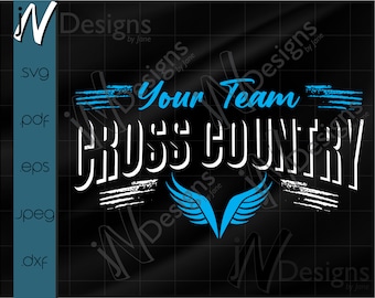 Cross Country SVG. XC Team EPS. Running Team Template. Cross Country ...