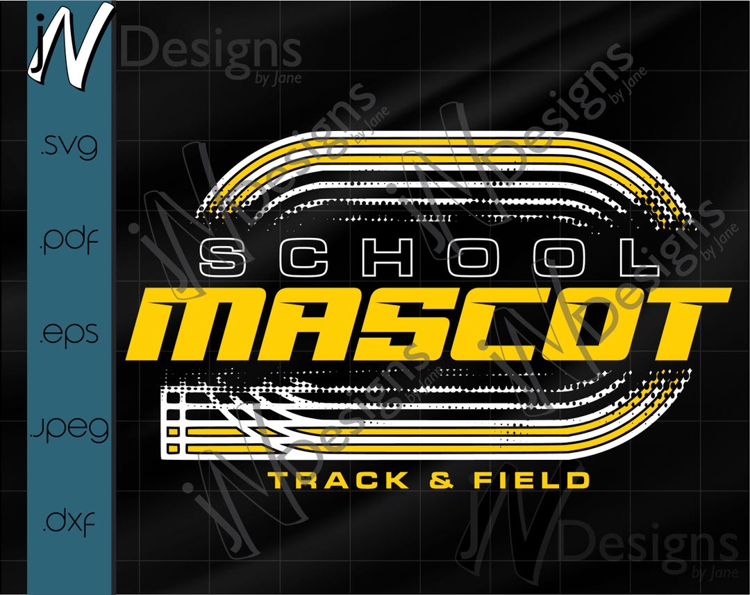 Track & Field Template SVG. Track Team PDF. Track and Field EPS. School ...