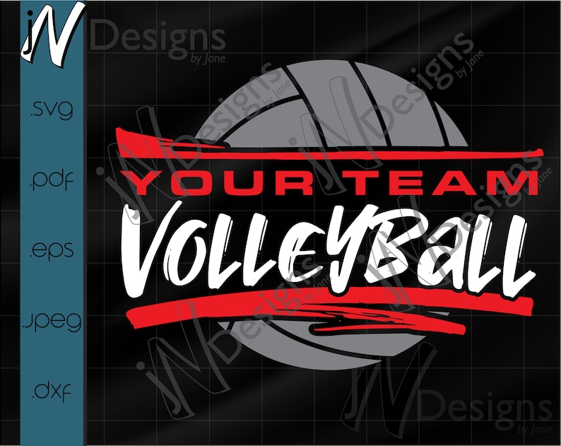 Volleyball SVG. Volleyball Team EPS. Club Volleyball Template. Youth ...
