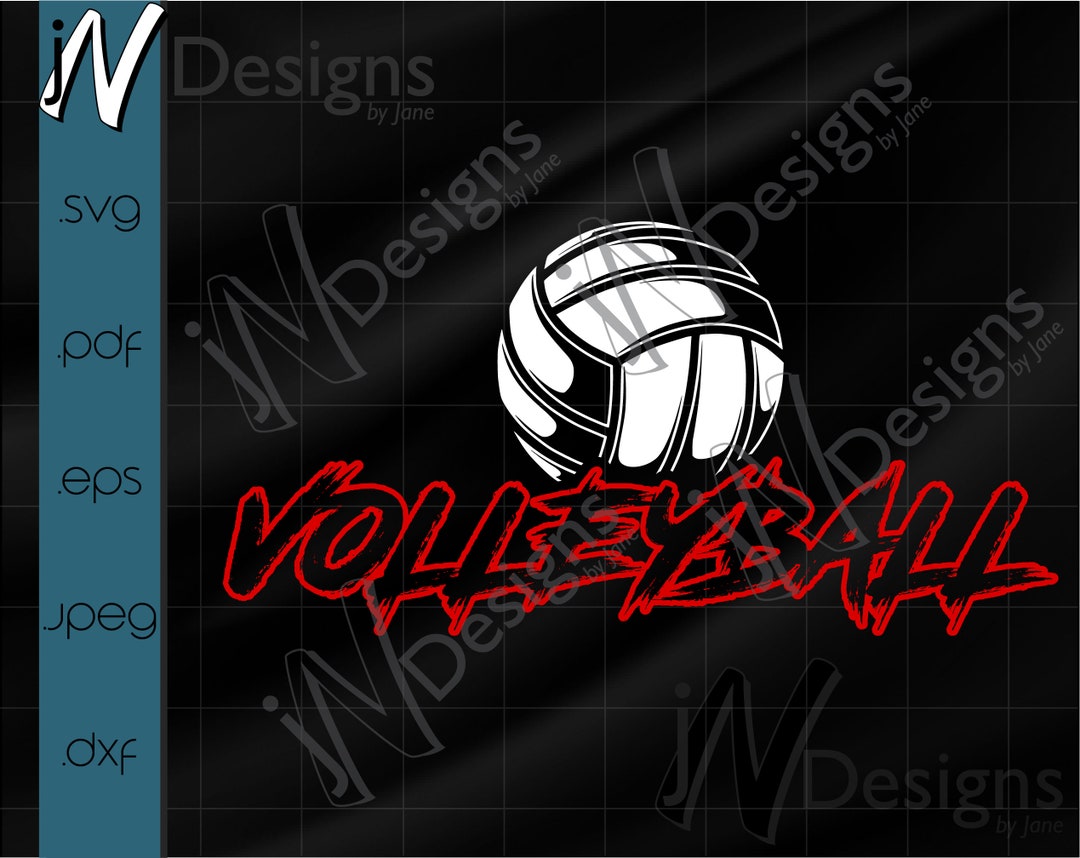 Volleyball SVG. Volleyball Team EPS. Volleyball Player Template ...