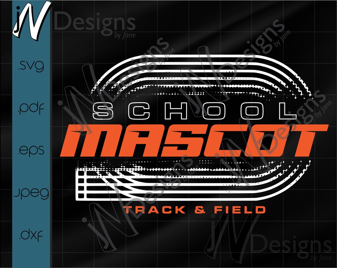 Track & Field Template SVG. Track Team PDF. Track and Field EPS. School ...