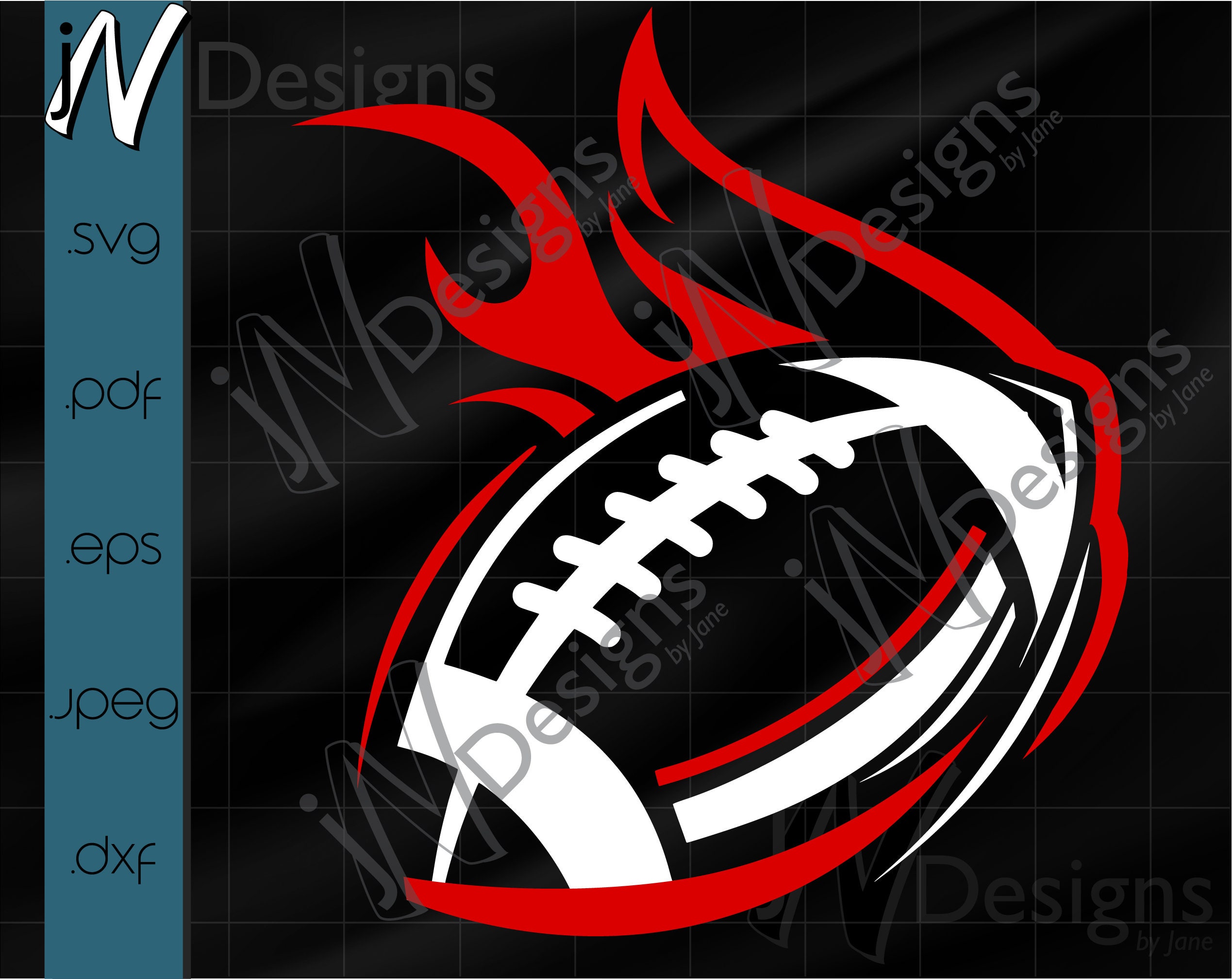 Football SVG. Football Team PDF. Personalized Football EPS. Team ...