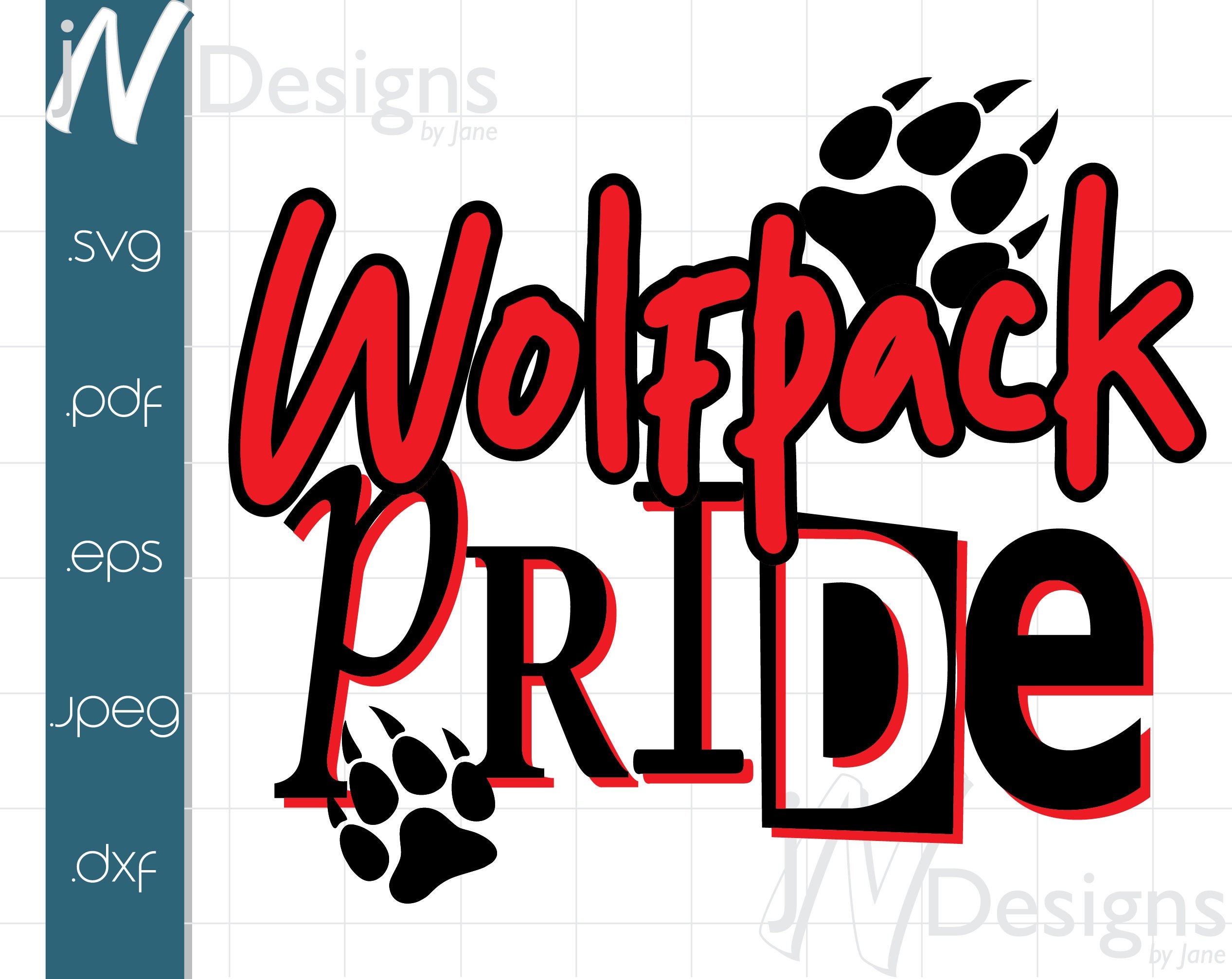 Wolfpack Pride Mascot SVG. Wolfpack Pride Vector File. Wolfpack Pride ...