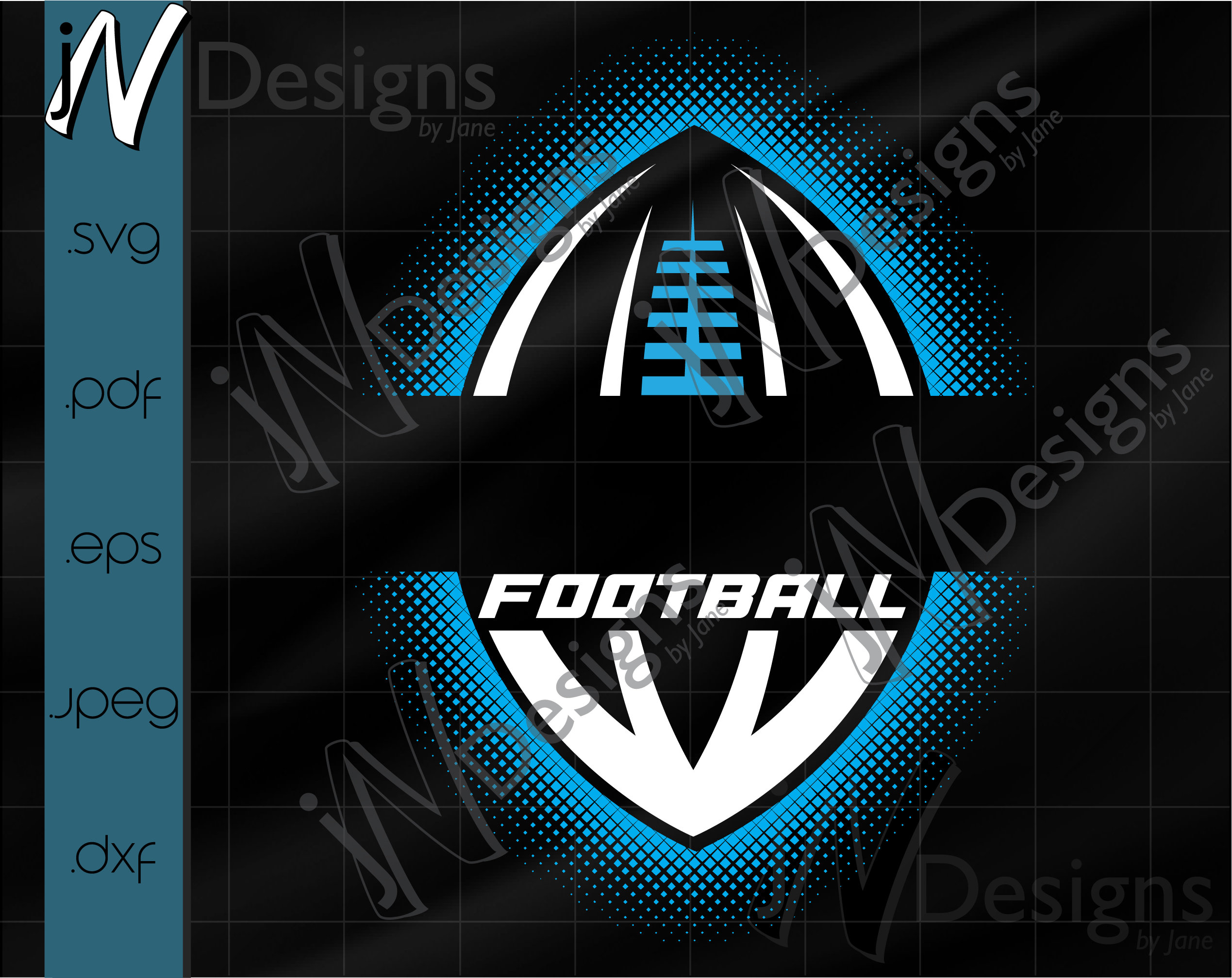 Football SVG. Football Team EPS. Football Player Template. Football ...