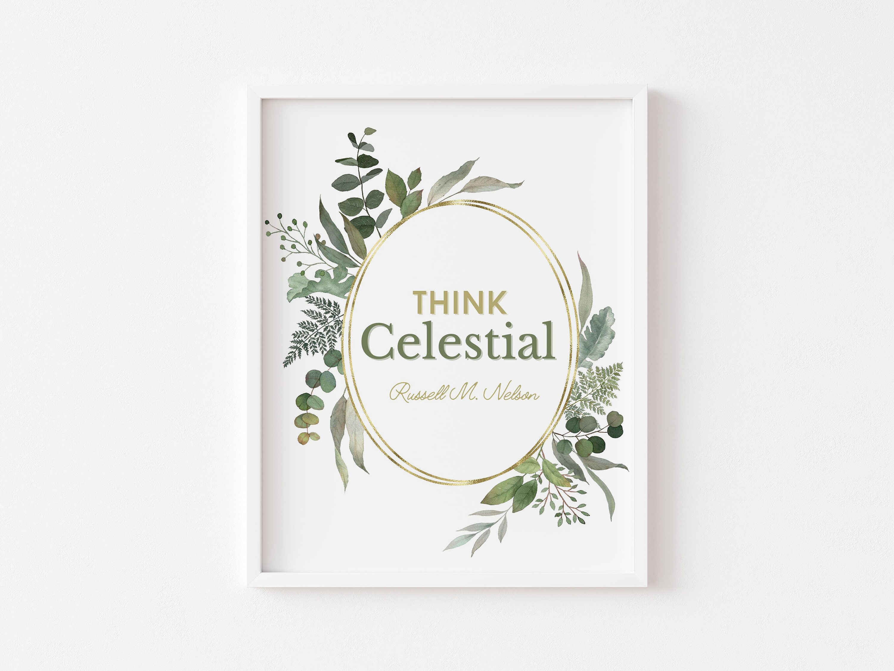 Think Celestial LDS Print, Lds Home Decor, Christian Prints, Lds ...