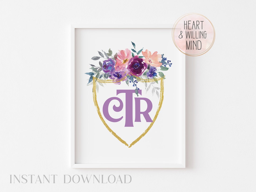 LDS Primary CTR, Lds Baptism Gift, Lds Kids Quote, Christian Prints ...