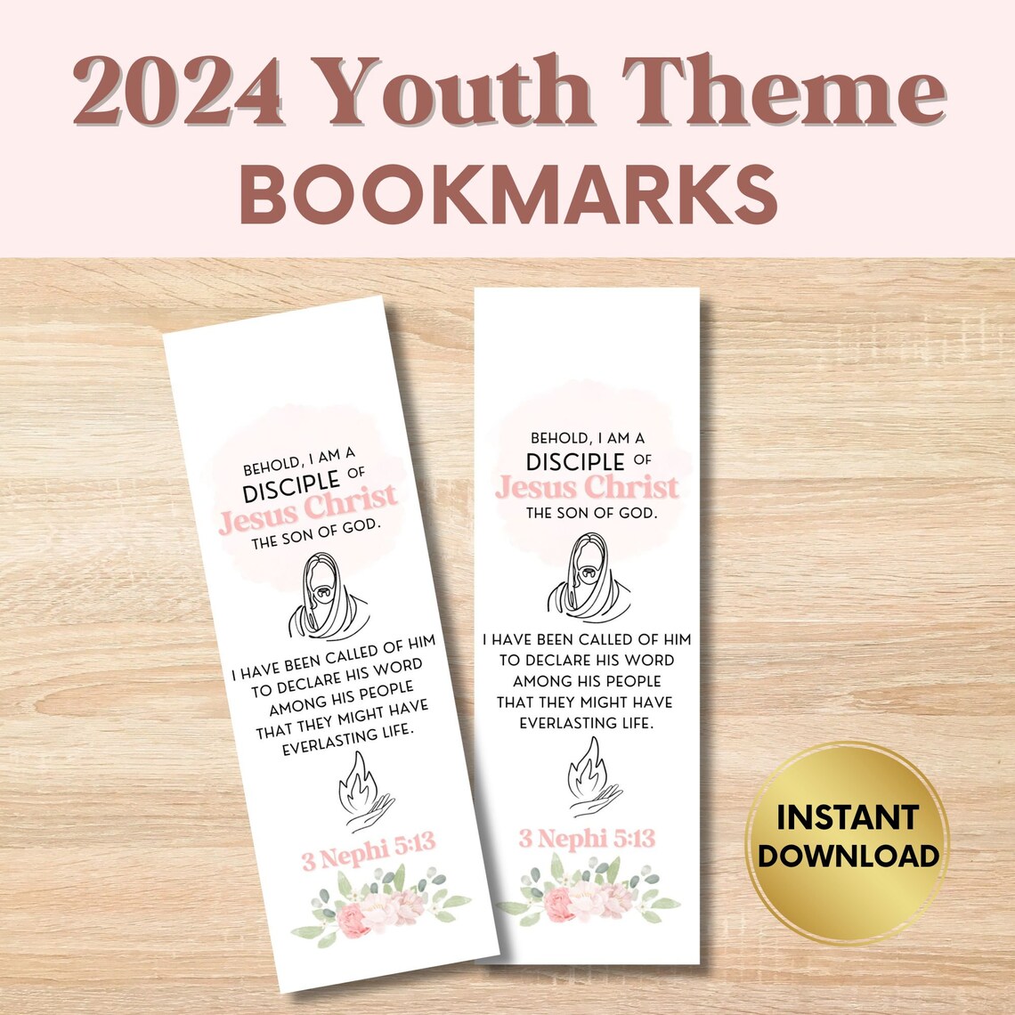 2024 Lds Theme, LDS Mutual Bookmarks, 2024 Lds Youth Theme, YW Quotes ...