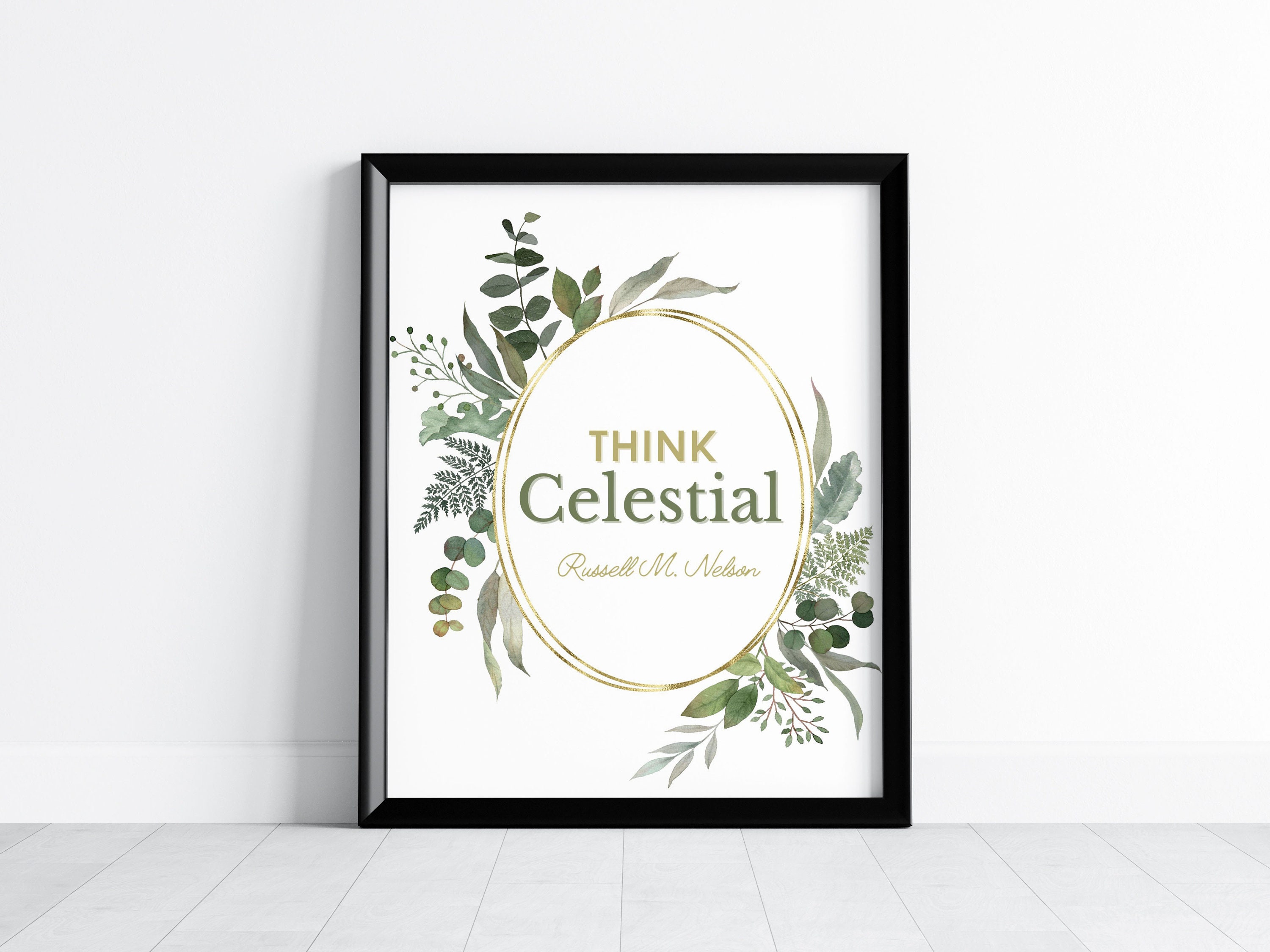 Think Celestial LDS Print, Lds Home Decor, Christian Prints, Lds ...