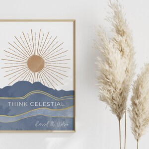 Think Celestial LDS Print, Lds Home Decor, Christian Prints, Lds ...