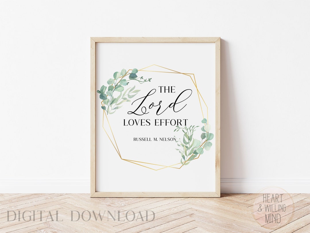 LDS Quote, Lds Wall Art, Lds Printable Quotes, Russell M. Nelson, Lds ...