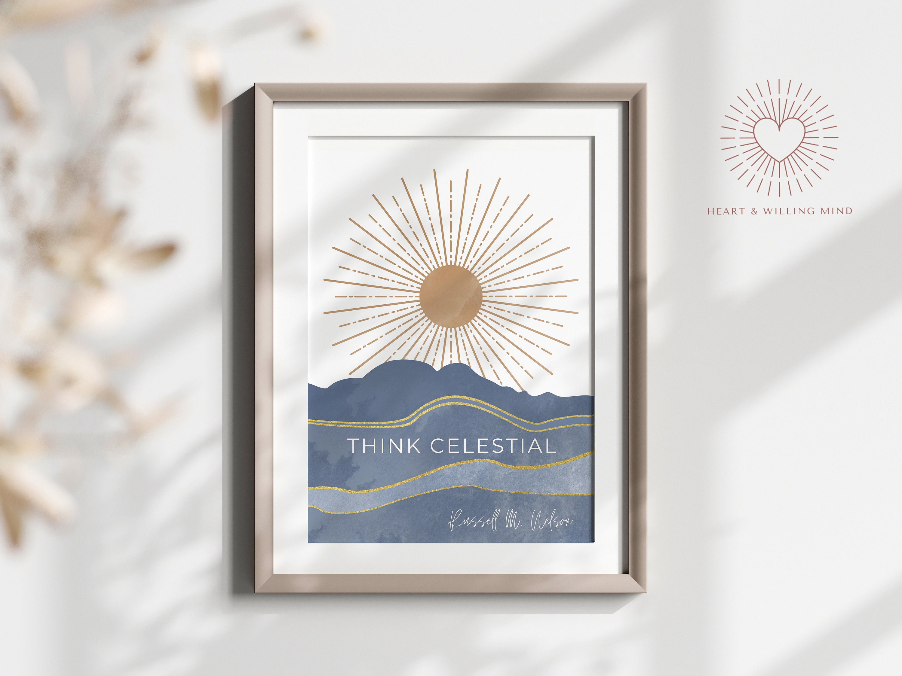 Think Celestial LDS Print, Lds Home Decor, Christian Prints, Lds ...