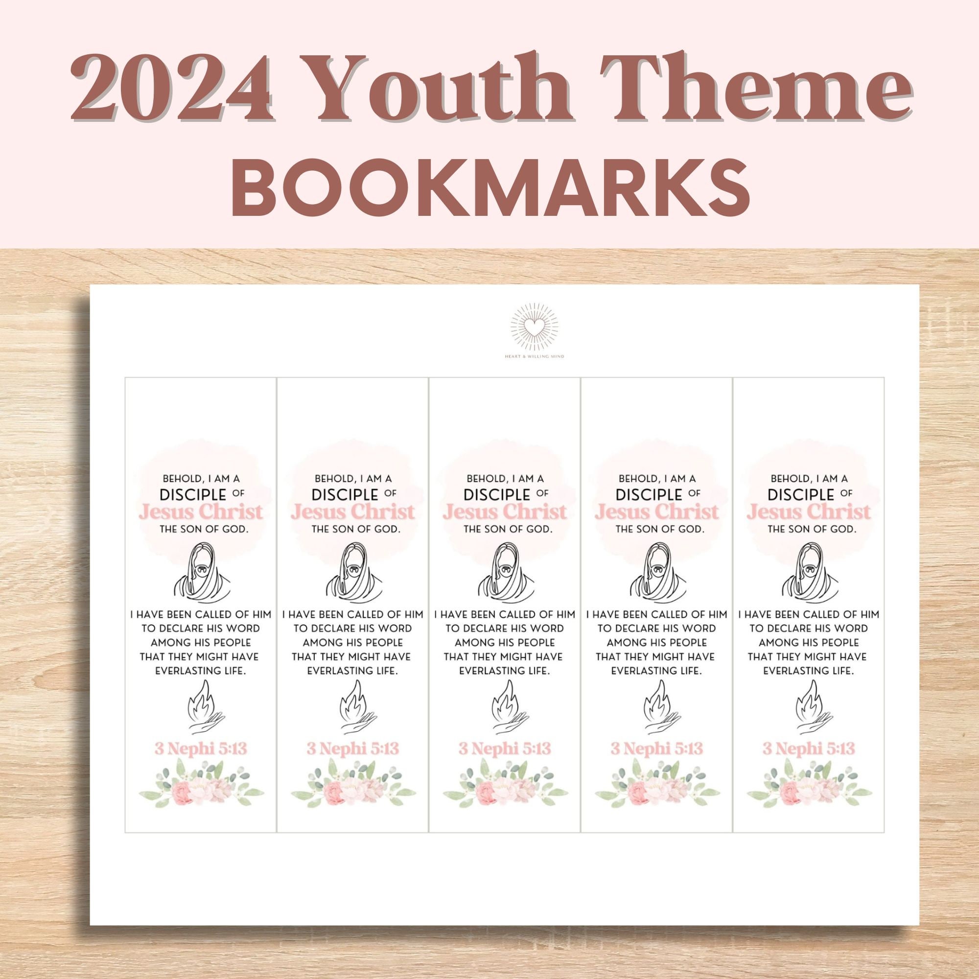 2024 Lds Theme, LDS Mutual Bookmarks, 2024 Lds Youth Theme, YW Quotes ...