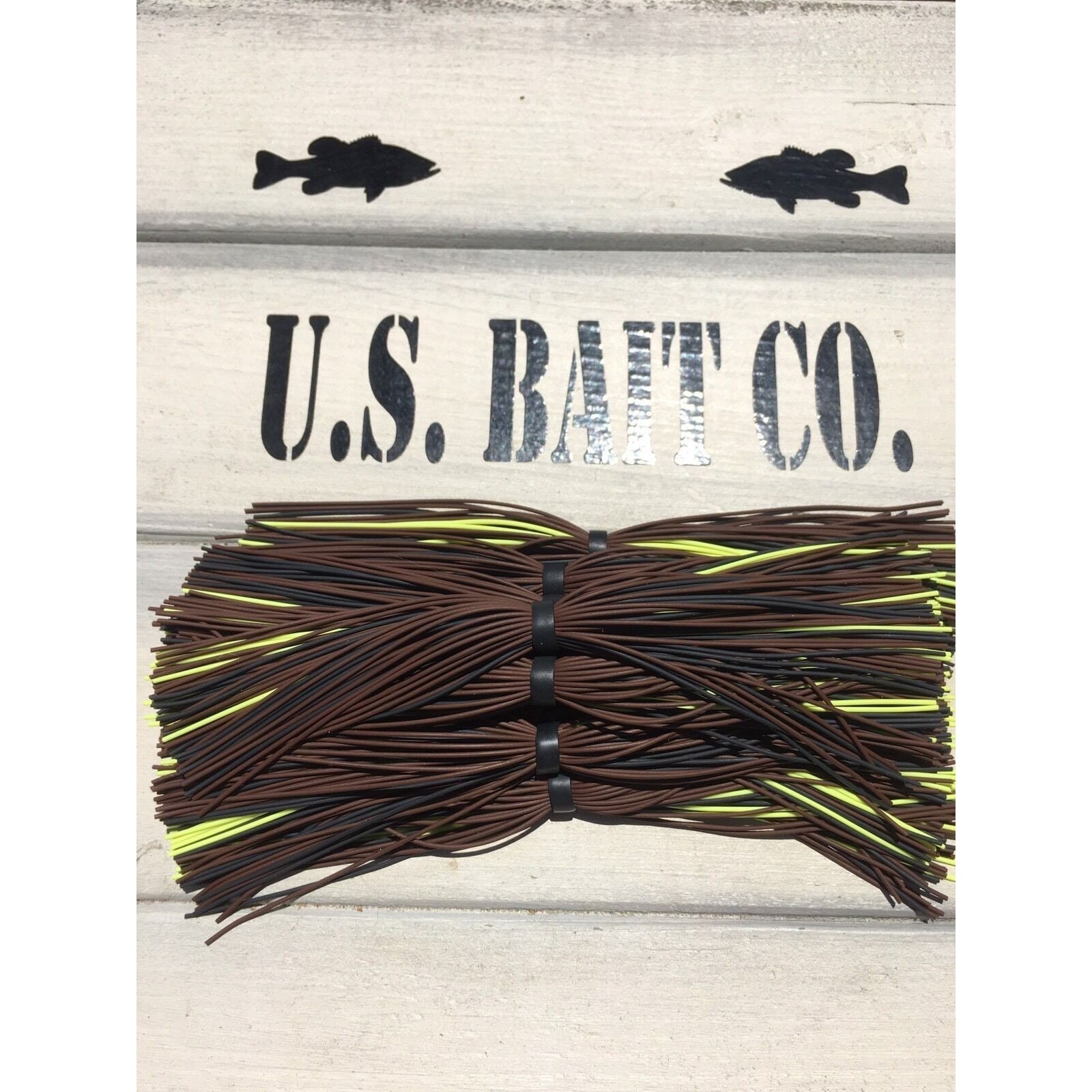 Bass Jig Skirts Living Rubber Lot of 10 Color Brown Black Chartreuse - Etsy