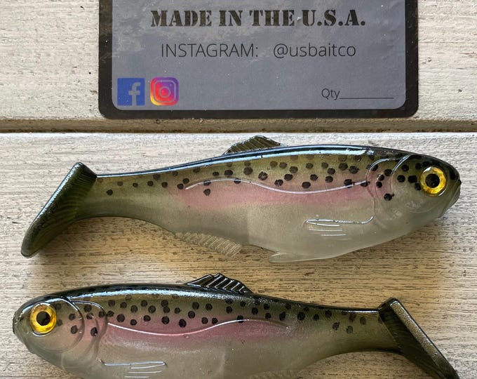 4” Weedless Swimbait Fishing Lures Color Stock Trout Lot of 2 Baits - Etsy