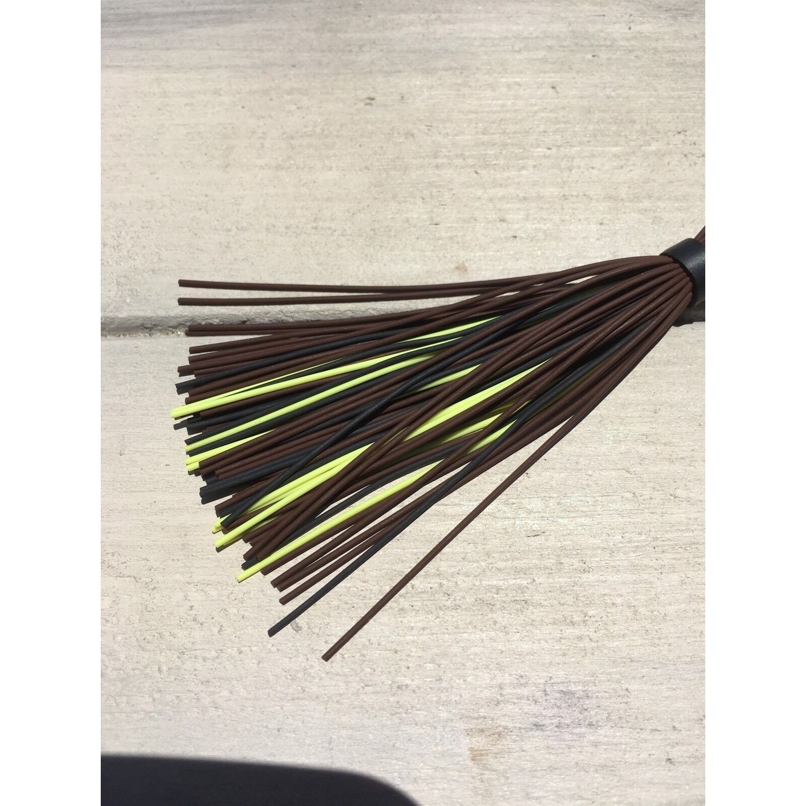 Bass Jig Skirts Living Rubber Lot of 10 Color Brown Black Chartreuse - Etsy